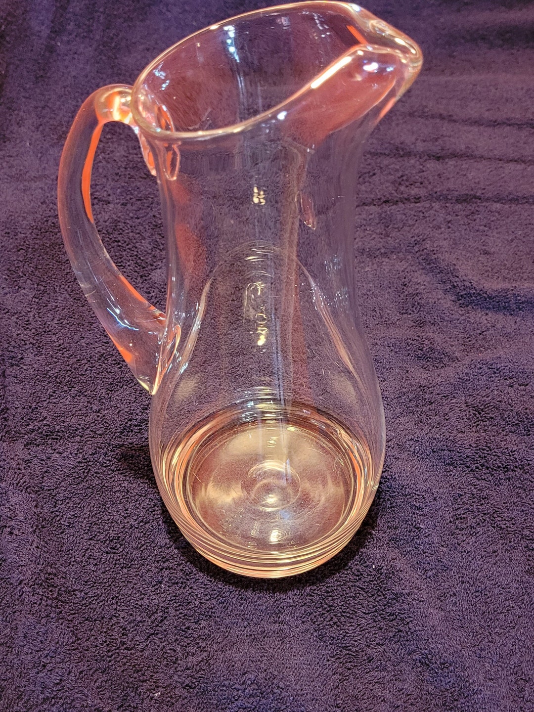 Vintage Glass Juice or Water Pither - Etsy