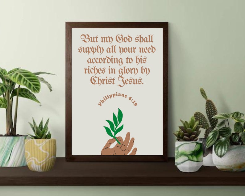 Bible Verse Typography Printable Set Christian Art Verses - Etsy
