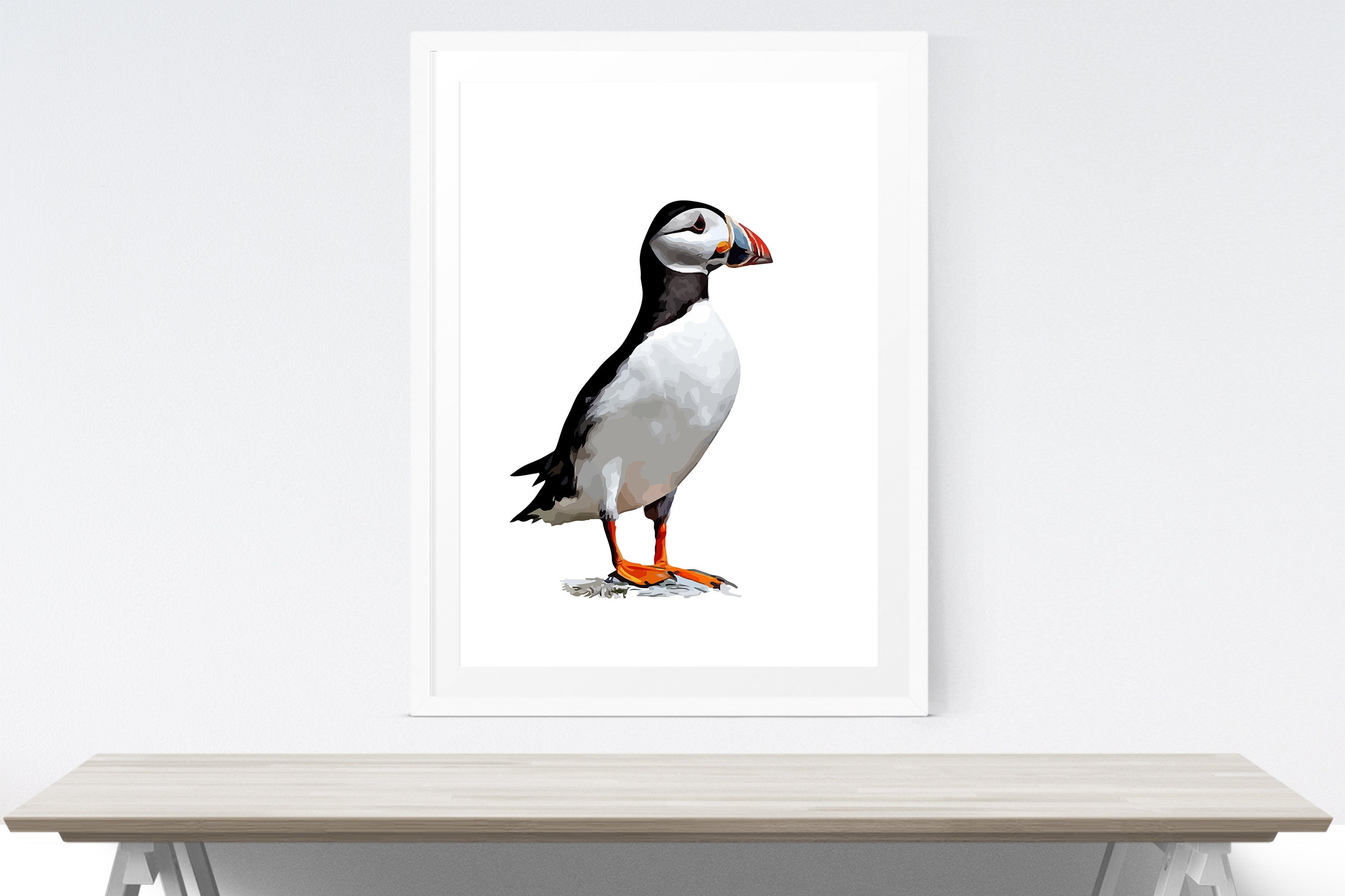 Puffin Printable Decor Puffin Wall Art Digital Download | Etsy