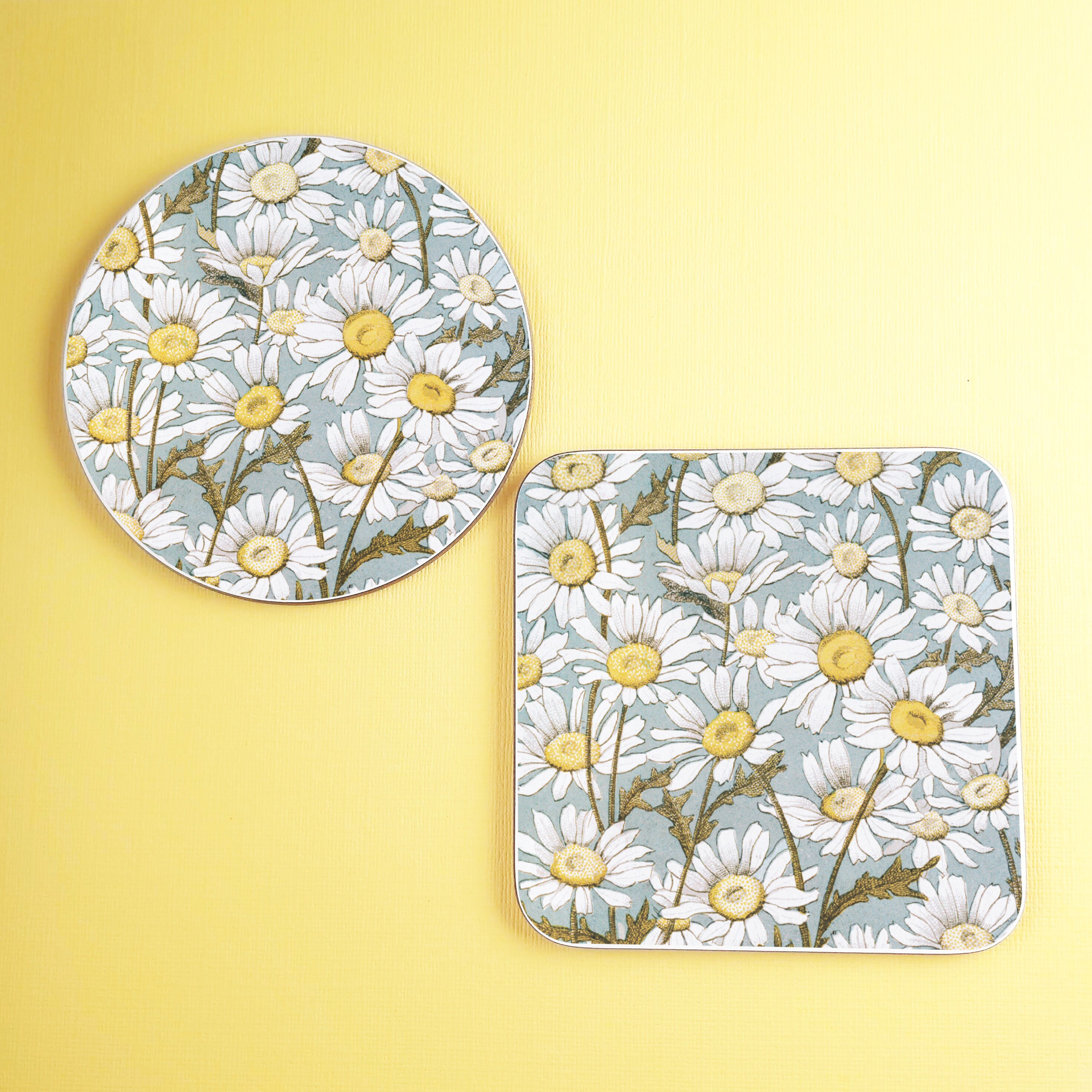 Daisy Coaster, Floral Drinks Coaster, Daisy Happy Coaster, Drinks ...