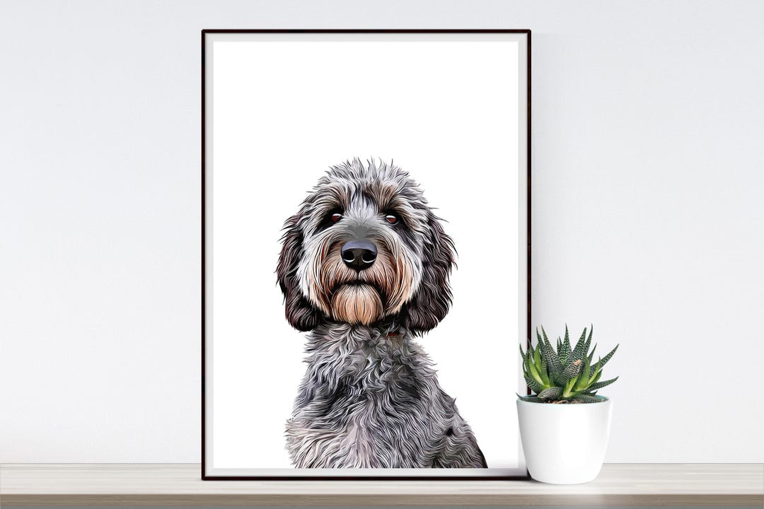 Merle Goldendoodle Dog, Digital Download, Dog Poster, Goldendoodle ...