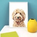 Goldendoodle Dog, Digital Download, Dog Poster, Golden Doodle Animal ...