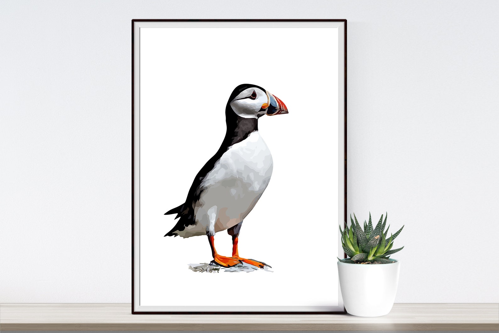Puffin Printable Decor Puffin Wall Art Digital Download | Etsy