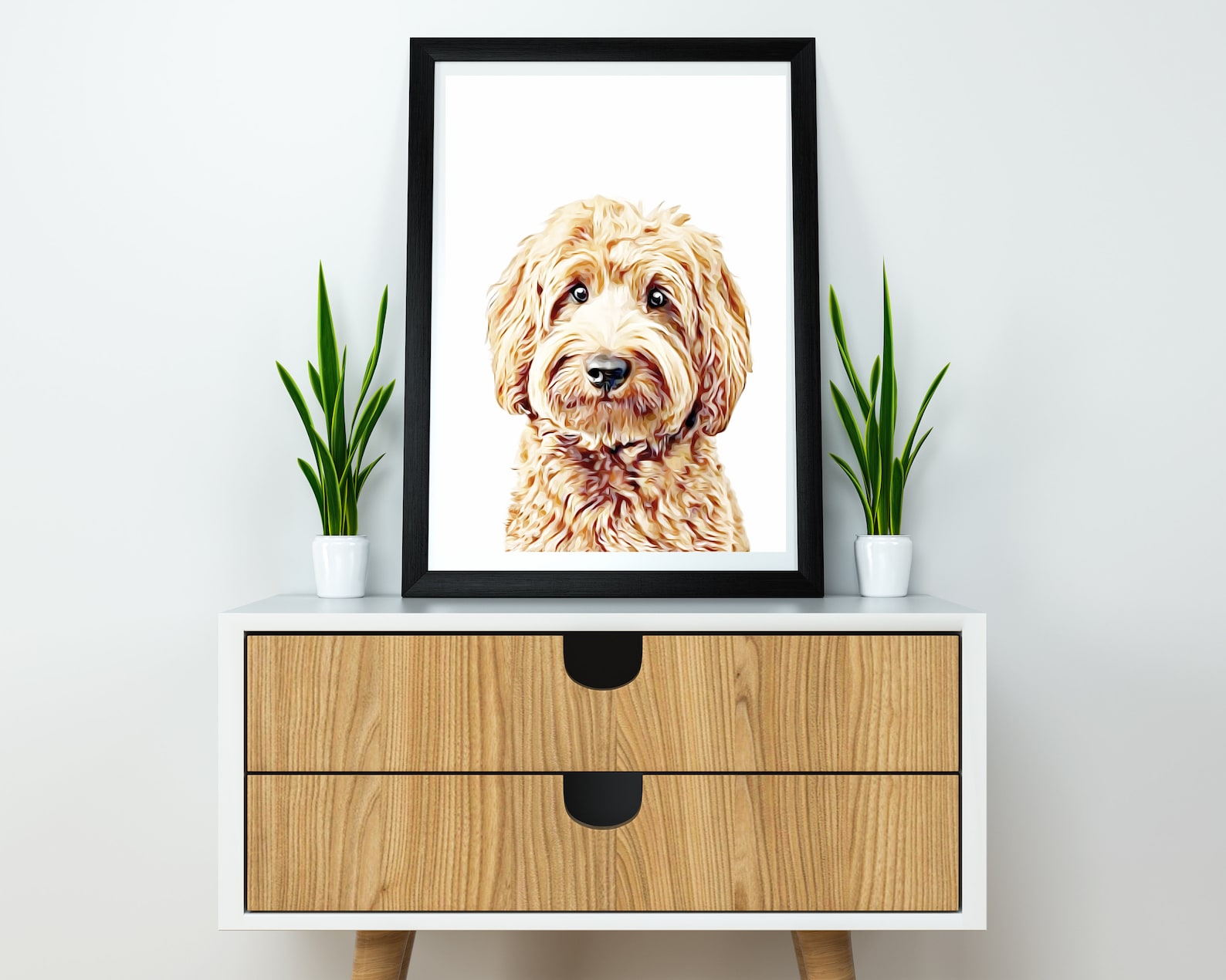 Goldendoodle Dog Digital Download Dog Poster Golden Doodle - Etsy