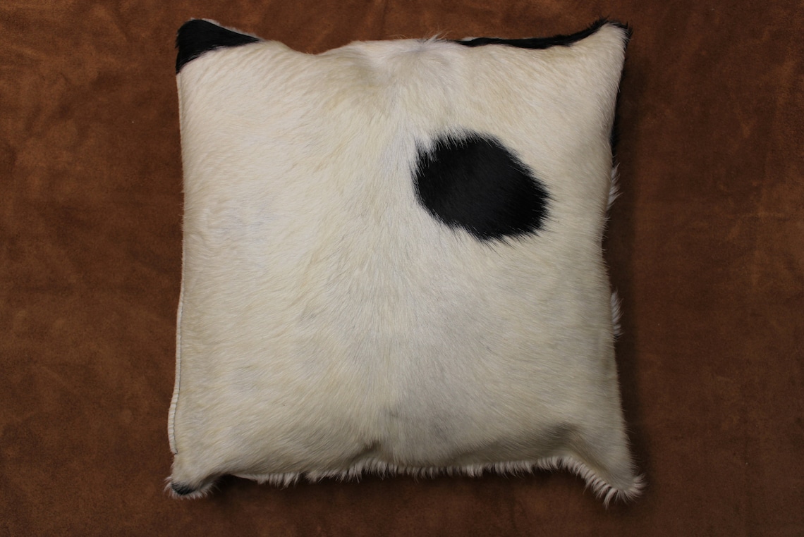 Cowhide Decor Set XL Tricolor Cowhide 2 Pillow Covers 6 - Etsy
