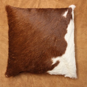 Cowhide Decor Set XL Tricolor Cowhide 2 Pillow Covers 6 - Etsy