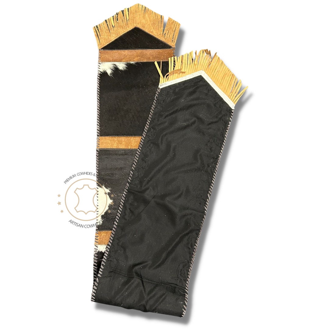 Cowhide Table Runner Solid Design 7ft Long Table Decor Runner - Etsy