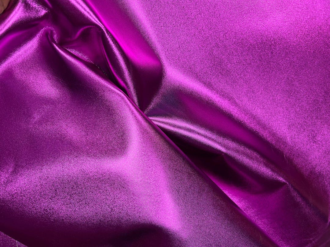 METALLIC PINK LEATHER: Genuine Leather 2.5-3 Oz. - Perfect for Handbags ...