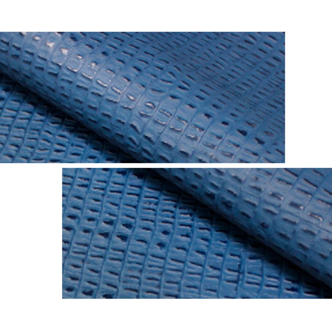 Embossed Leather Royal Blue Caiman Cowhide LEATHER PRE CUT - Etsy