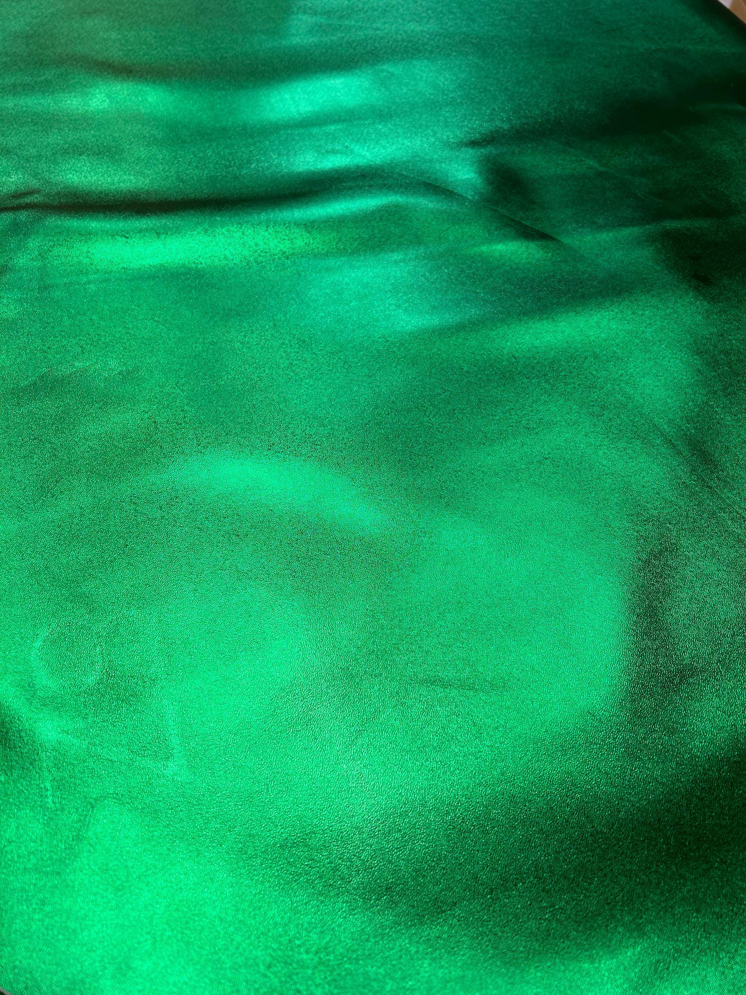 METALLIC GREEN LEATHER: Genuine Leather 2.5-3 Oz. - Perfect for ...
