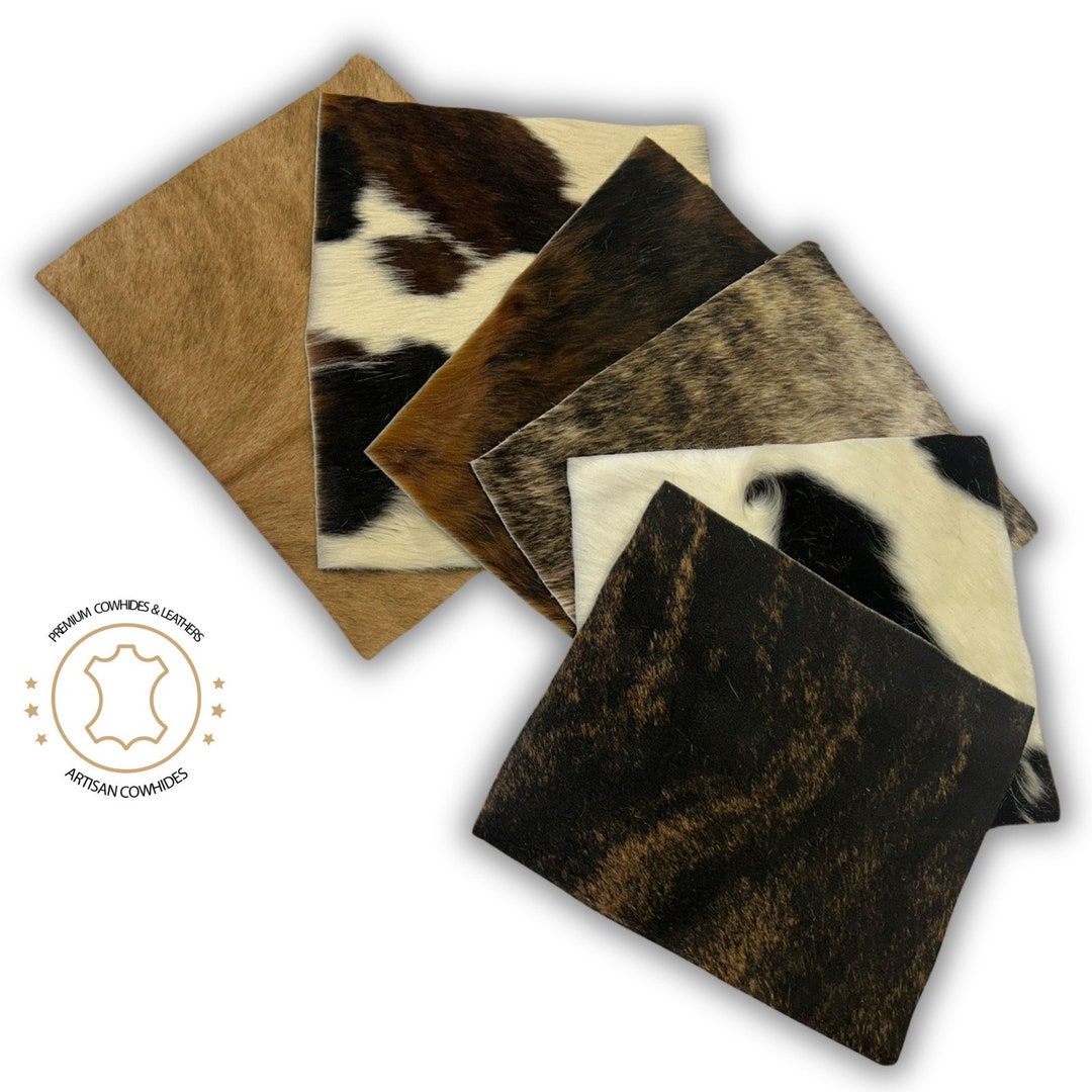 COWHIDE PIECES | 11"x9" & 12''x12'' Inch Precuts Sheets for Crafts - Etsy