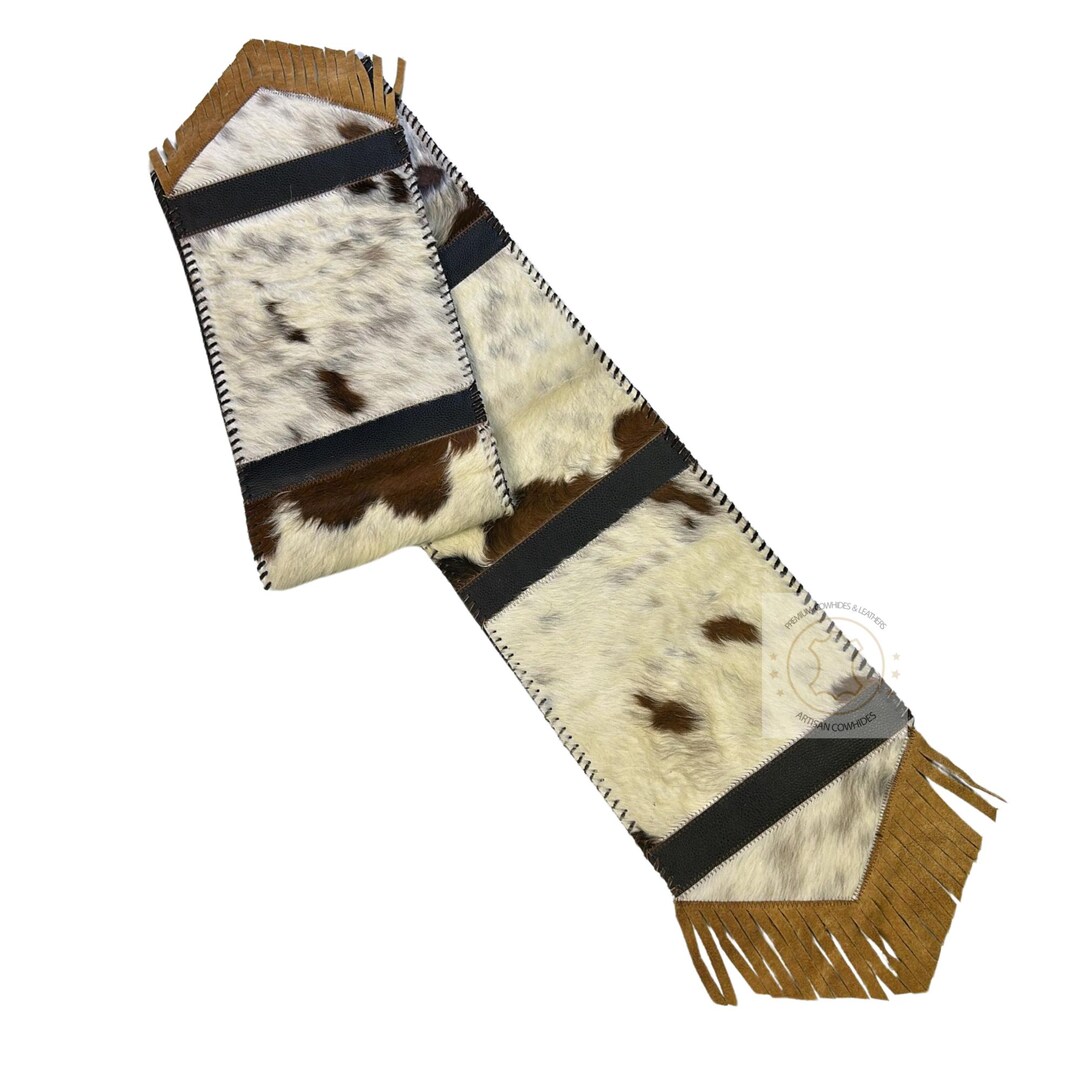 Cowhide Table Runner 8ft Long - Table Decor Runner - Etsy