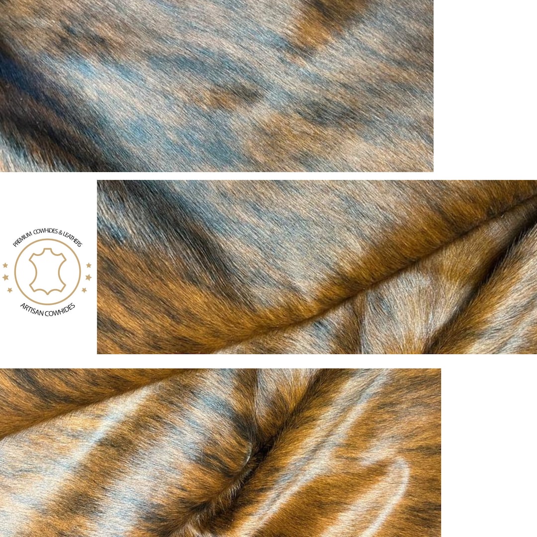 Brindle Cowhide PRE CUT Sheets | 12"x12", 12"x18", 12"x24" Precuts ...