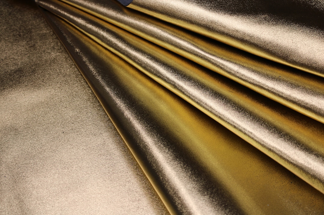METALLIC GOLD LEATHER: Genuine Leather 2.5-3 Oz. - Perfect for Handbags ...