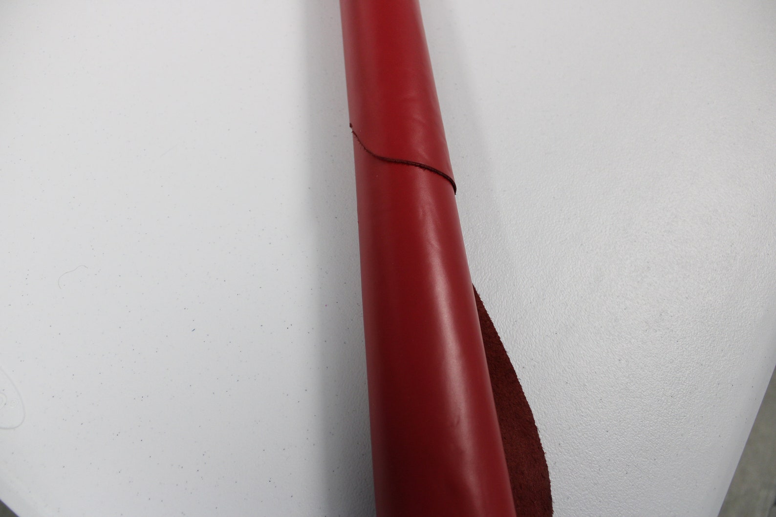 RED LEATHER HIDE Genuine Cowhide Slightly Firm Leather / 3 Oz | Etsy