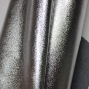 METALLIC SILVER LEATHER: Genuine Leather 2.5-3 Oz. - Perfect for ...