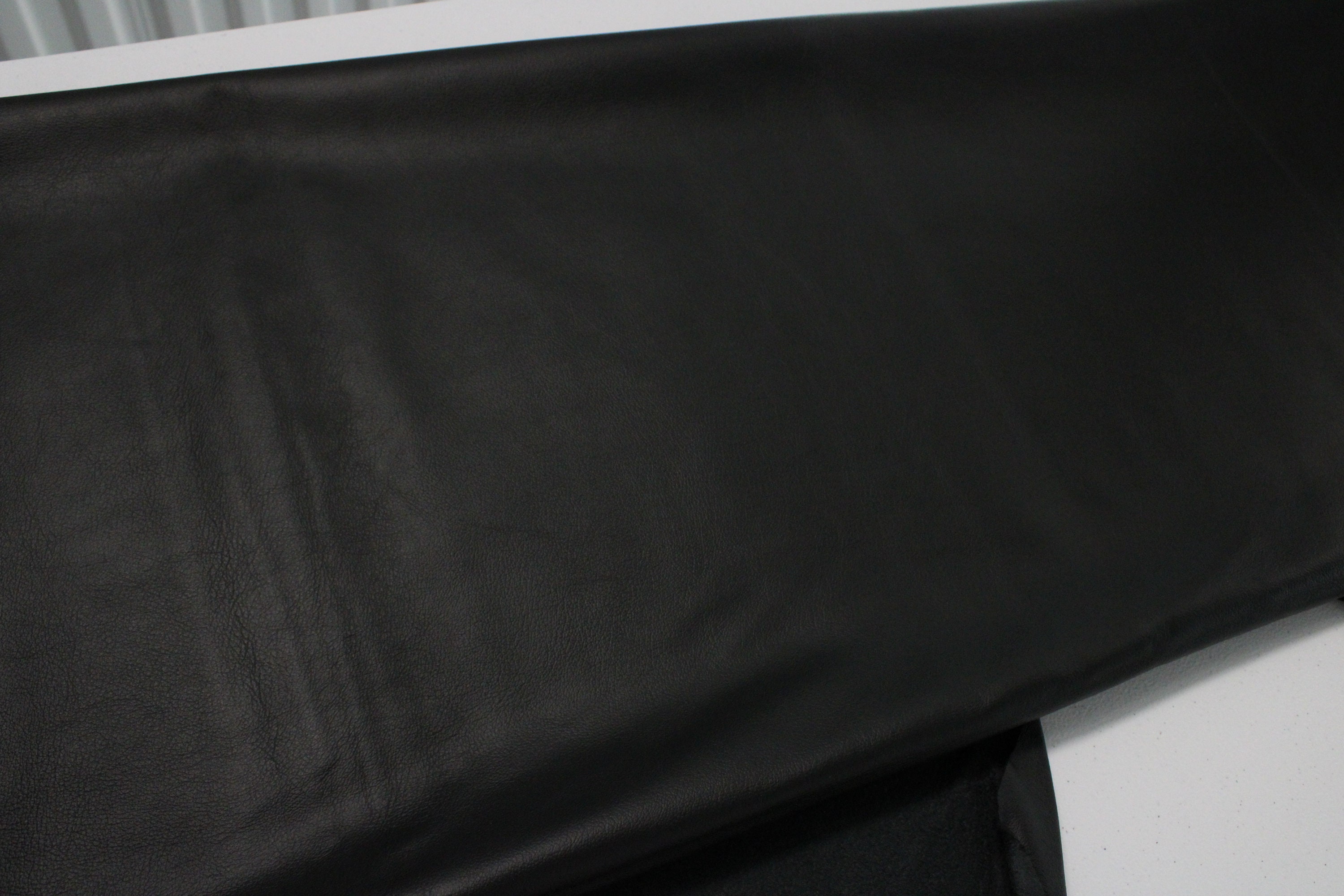 BLACK COWHIDE LEATHER Soft Natural Grain Black Leather 2.5-3 - Etsy