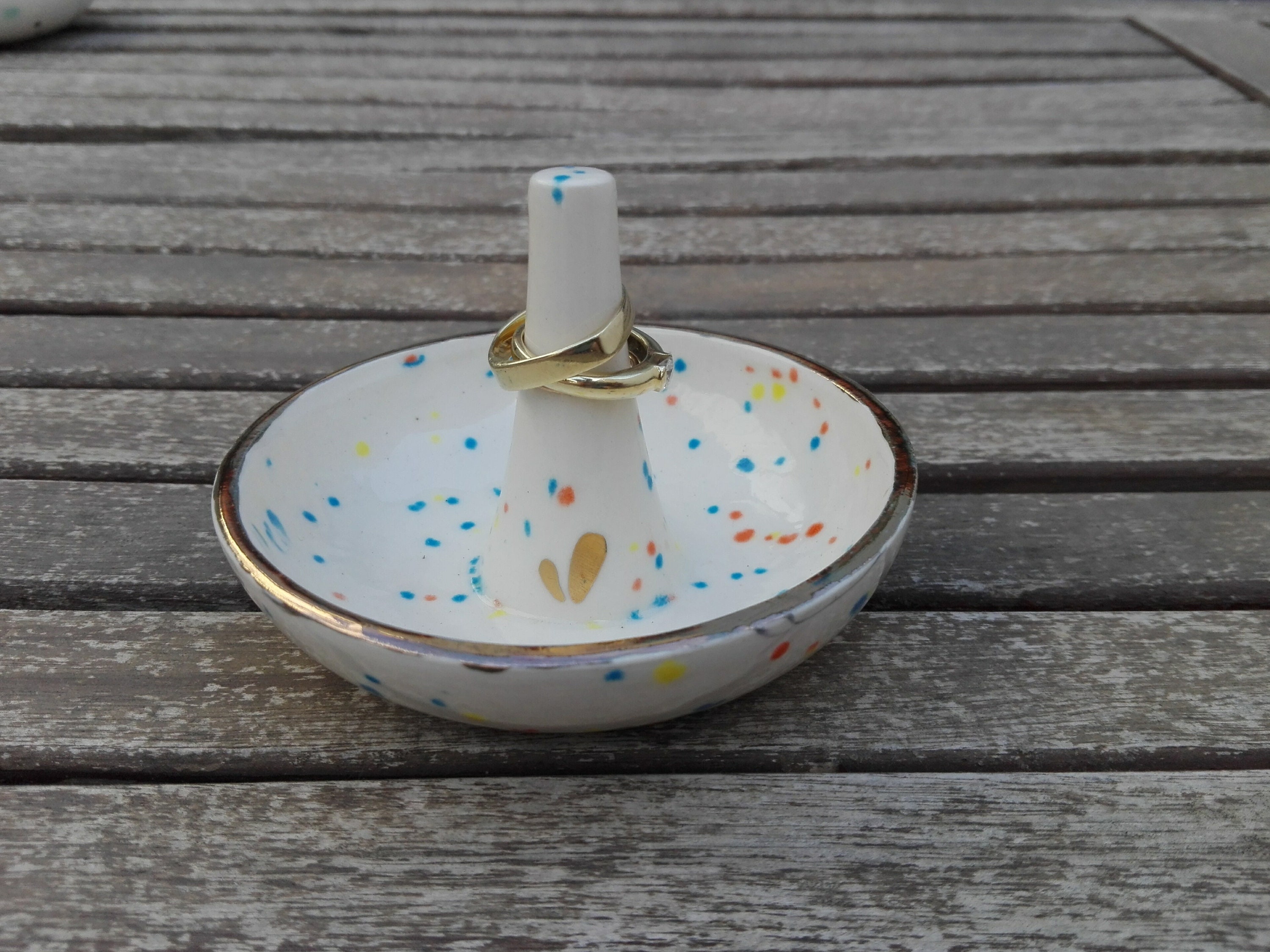 Ring Holder Handmade Ceramic Ring Stand With Jewellry Plate | Etsy