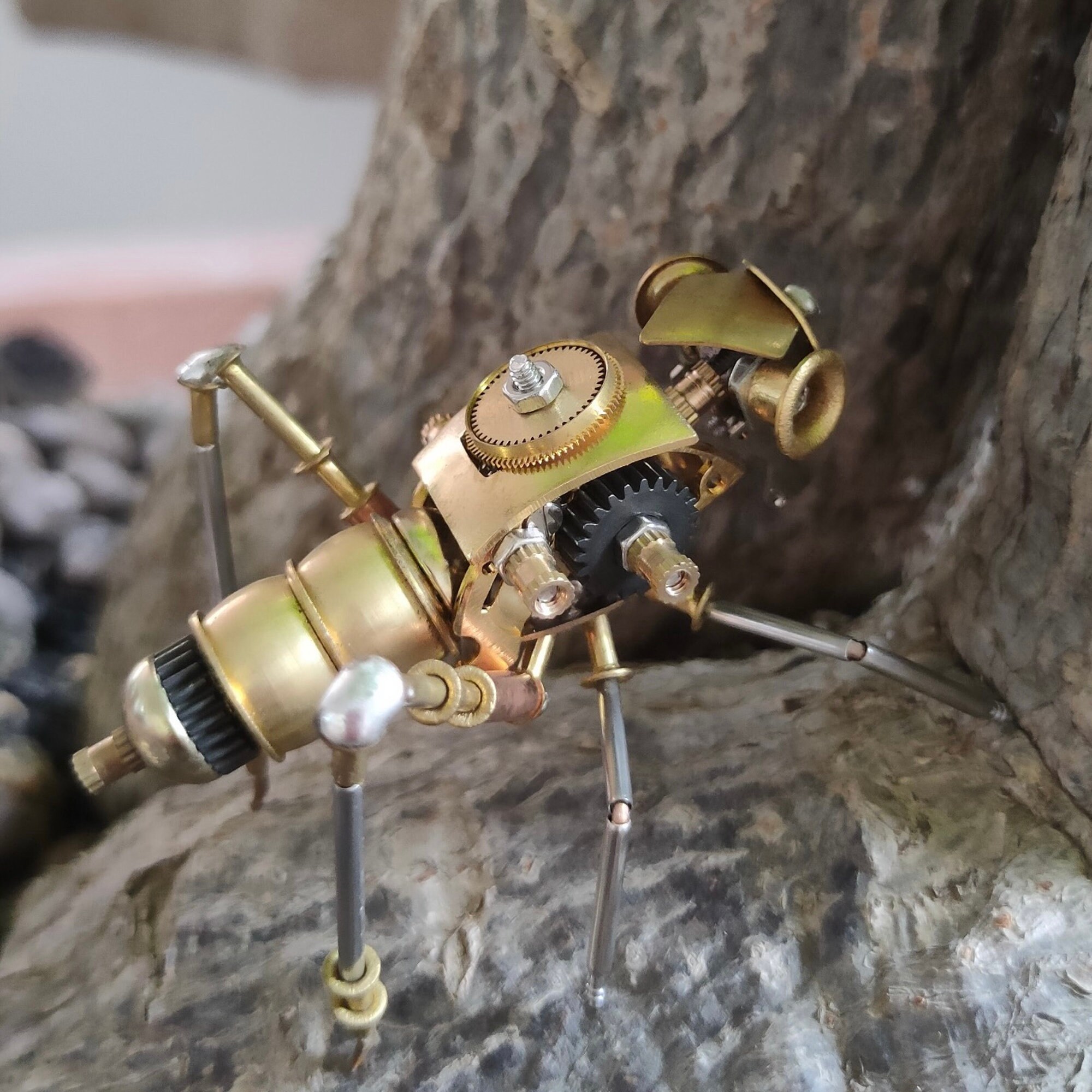Cricket Figurine Steampunk Bug Metal Insect,steampunk Mechanical Insect ...