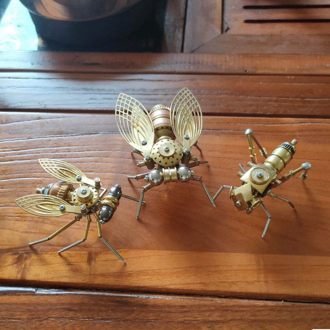 Cricket Figurine Steampunk Bug Metal Insect,steampunk Mechanical Insect ...