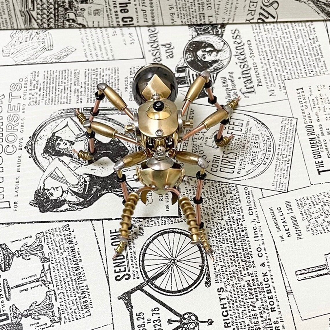 Steampunk Mechanical Insect Sculpture Ant Figurine Steampunk - Etsy