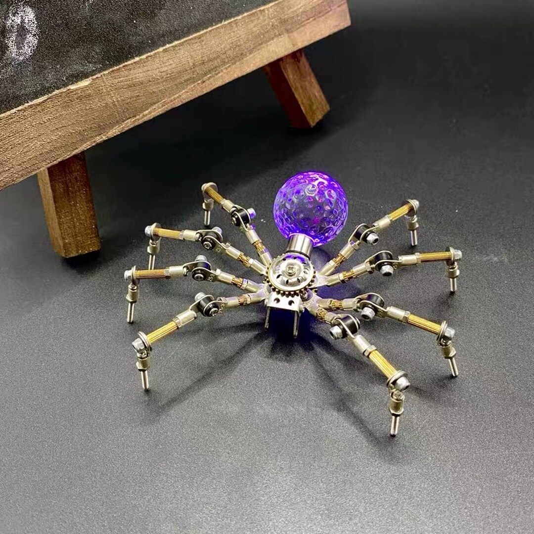 Steampunk Mechanical Insect Sculpture,spider Light Steampunk Bug Metal ...