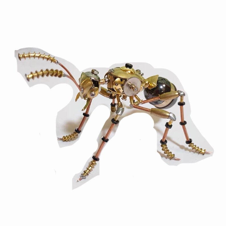 Steampunk Mechanical Insect Sculpture Ant Figurine Steampunk Bug Metal ...