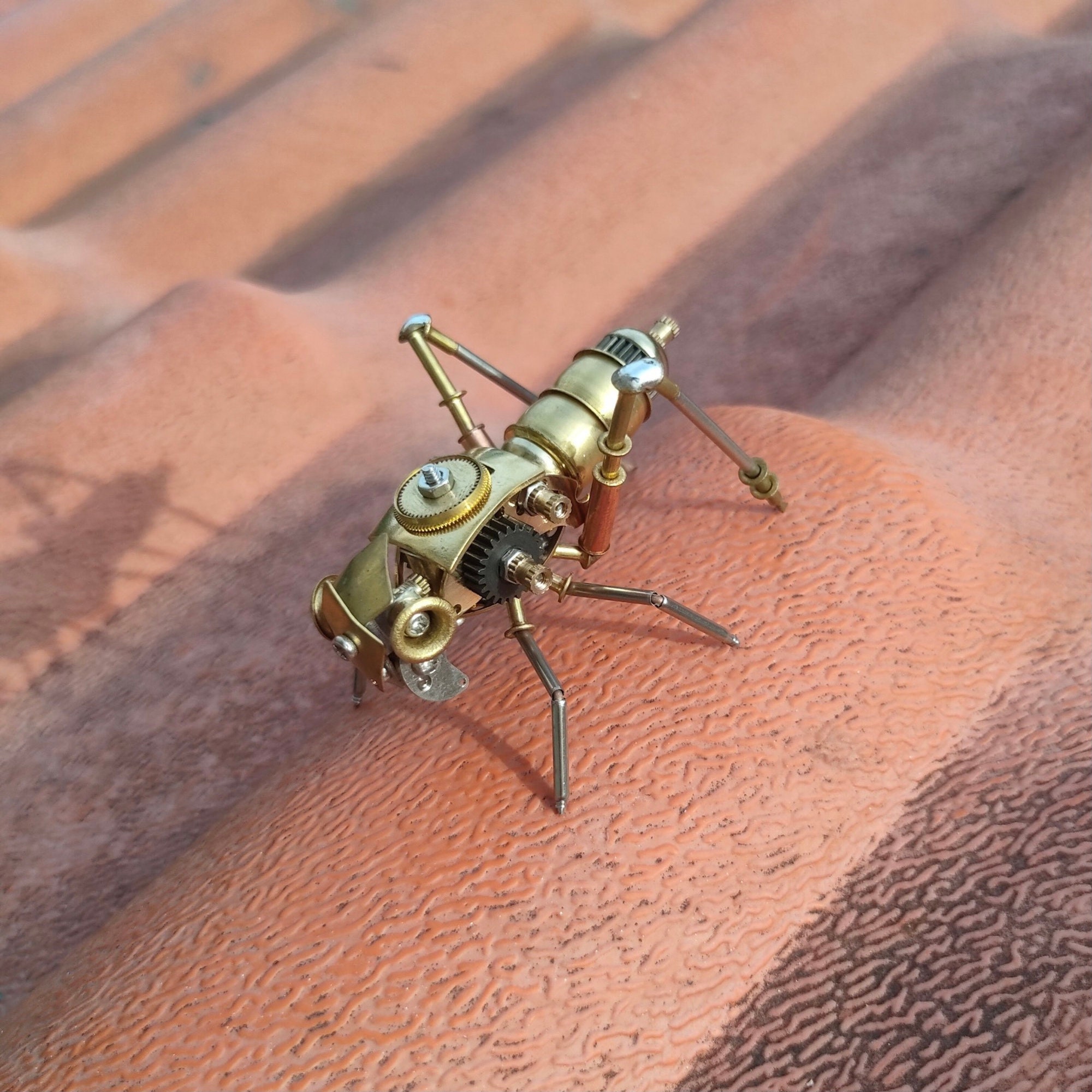 Cricket Figurine Steampunk Bug Metal Insect,steampunk Mechanical Insect ...