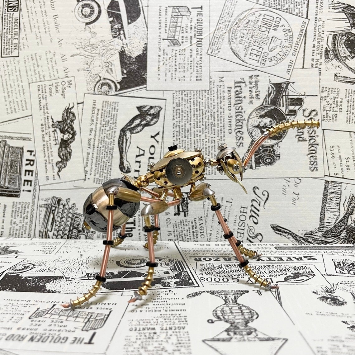 Steampunk Mechanical Insect Sculpture Ant Figurine Steampunk - Etsy