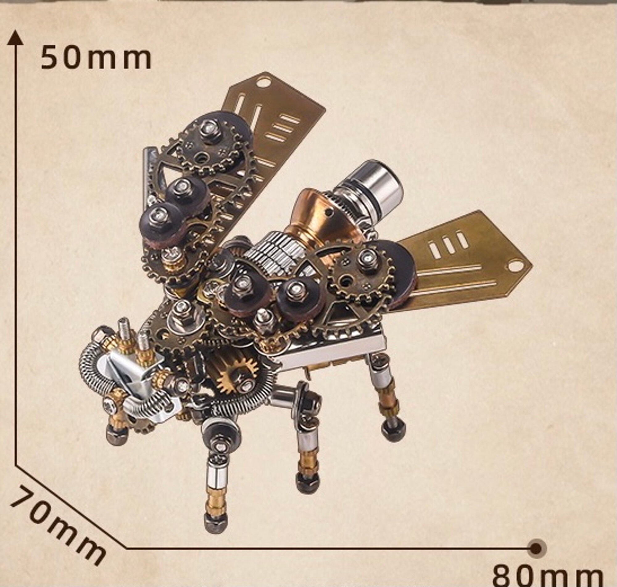 Decoration Charming Steampunk Firefly Mechanical Insect - Etsy