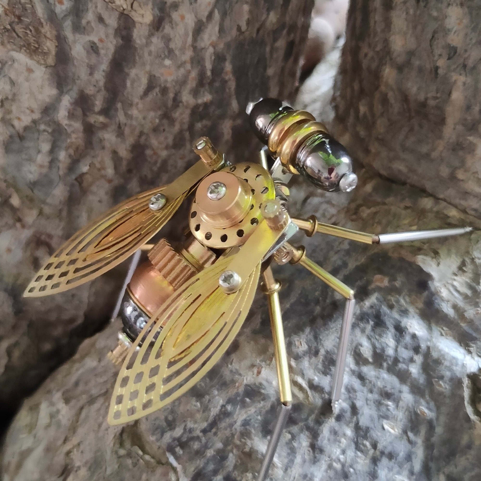 Cricket Figurine Steampunk Bug Metal Insect,steampunk Mechanical Insect ...