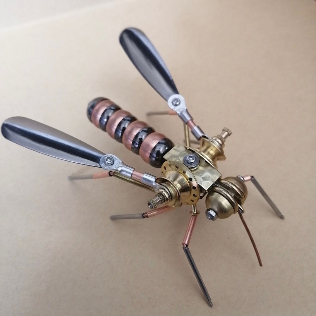 Steampunk Mechanical Insect Sculpture, Mosquitoes Figurine Steampunk ...