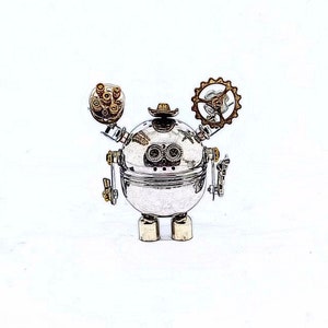 Steampunk Mechanical DIY Minion Model Ornaments Handmade Creative Small ...