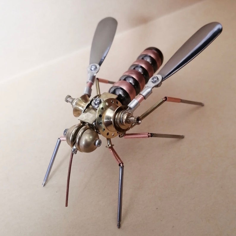 Steampunk Mechanical Insect Sculpture, Mosquitoes Figurine Steampunk ...