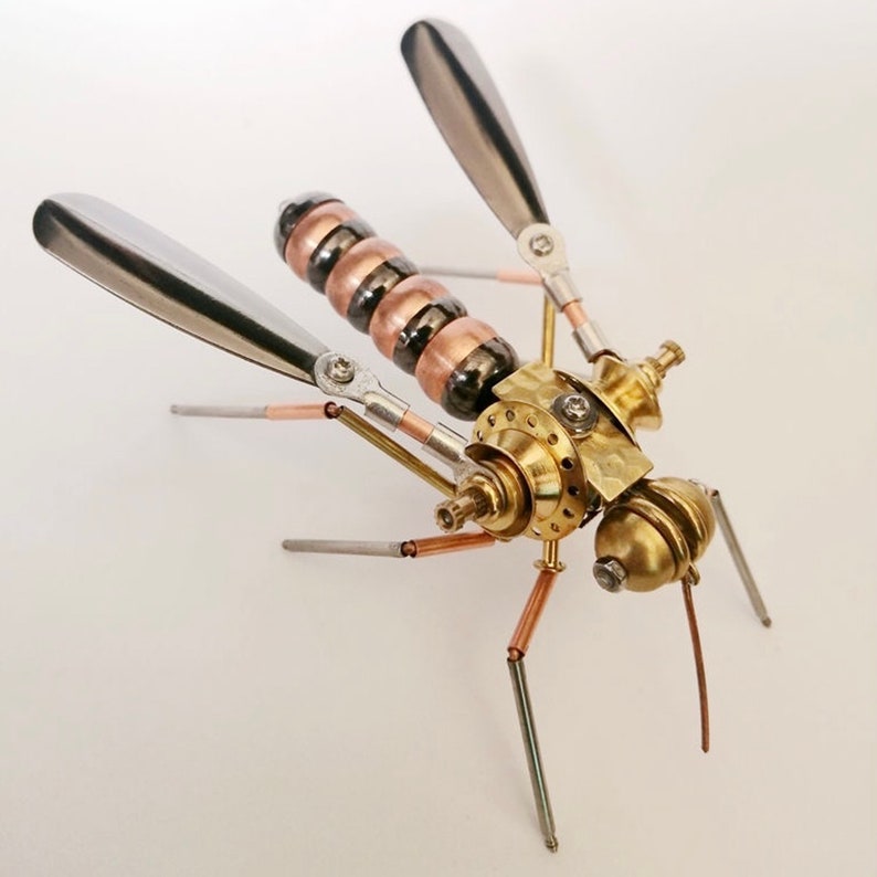 Steampunk Mechanical Insect Sculpture, Mosquitoes Figurine Steampunk ...