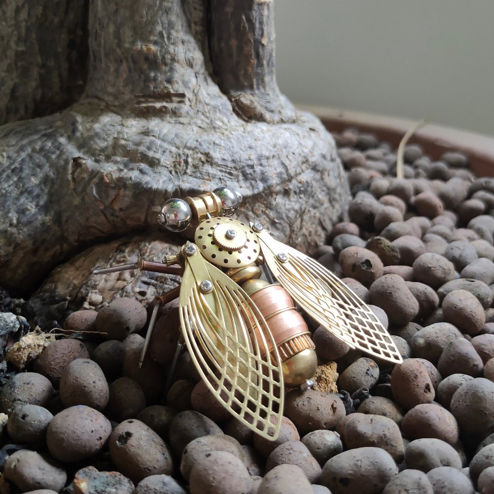 Cricket Figurine Steampunk Bug Metal Insect,steampunk Mechanical Insect ...