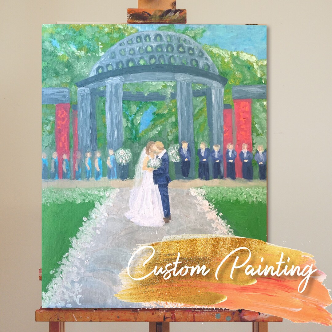 Custom Wedding Portrait, Custom Wedding Oil Painting, Custom Oil ...