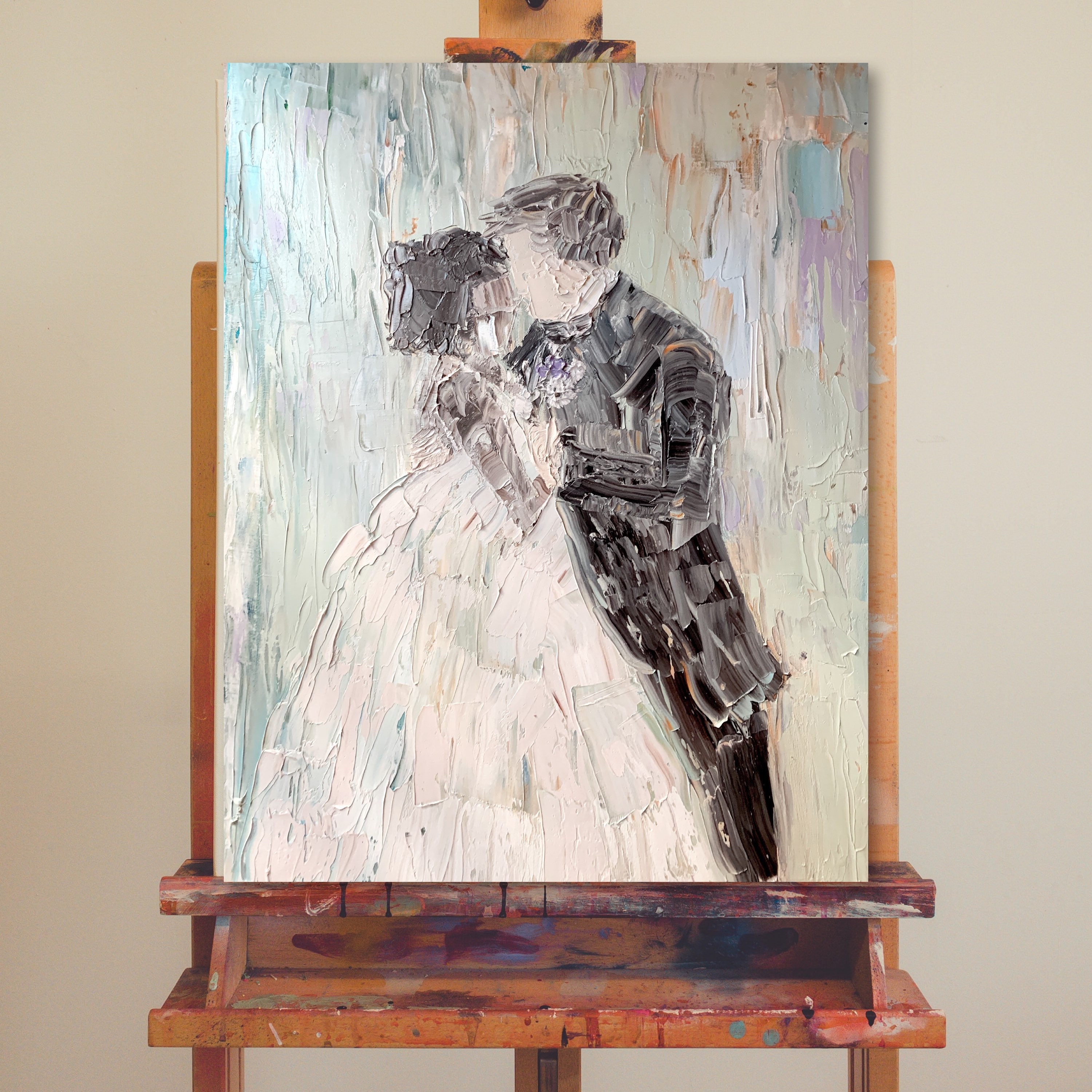 Custom Wedding Portrait, Custom Wedding Oil Painting, Custom Oil ...