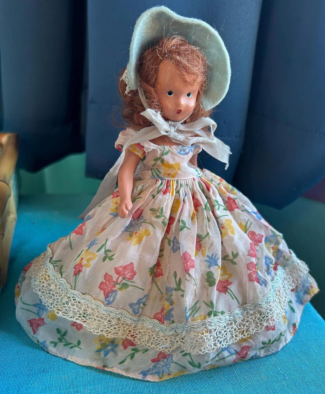 Vintage 1940s Nancy Ann Storybook Doll 6" Tall, Bisque, “april Showers ...
