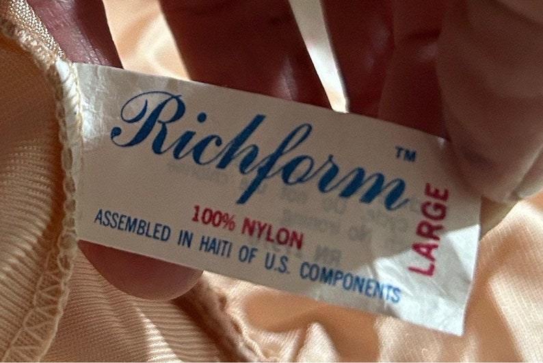 Vintage Richform Half Slip, Pink With Lacy Slits on Each Side & Hemline. Knee Length, Mid ...