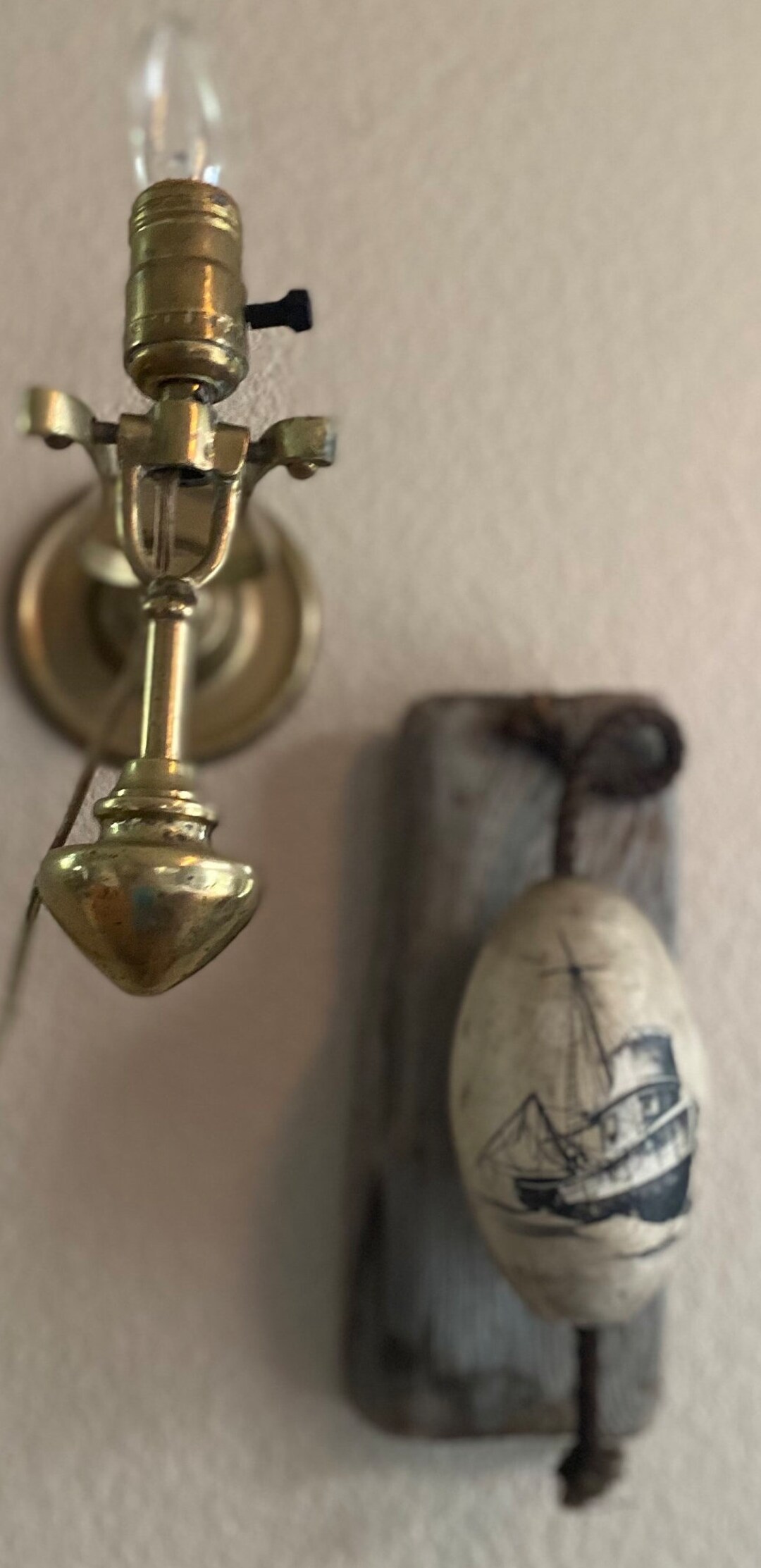 Vtg. Brass Ships Gimbal Floating Lamp, Vintage Nautical Decor & Don ...