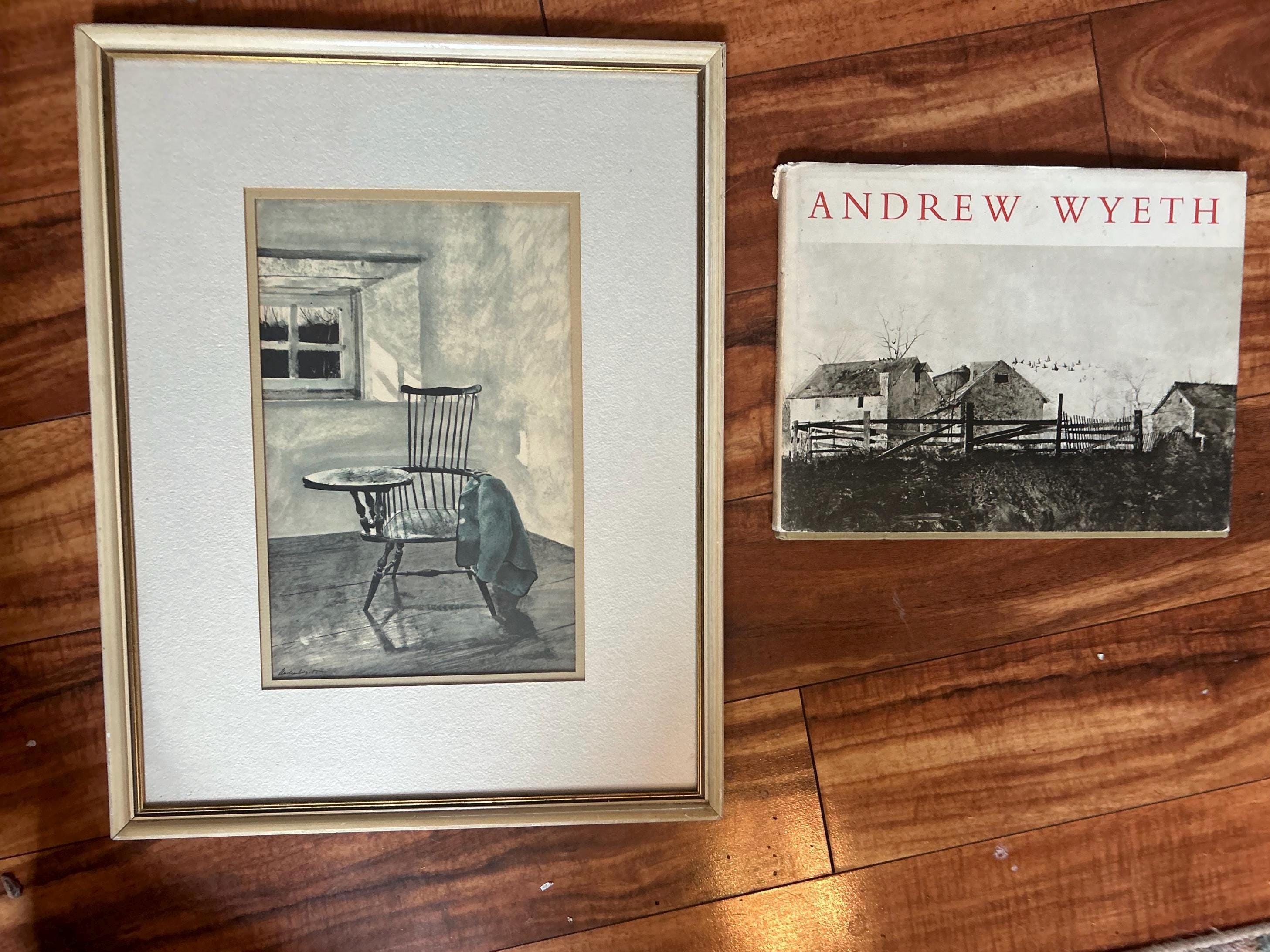 Vintage 60s Andrew Wyeth “early October" Framed 14x18 Art Print W ...