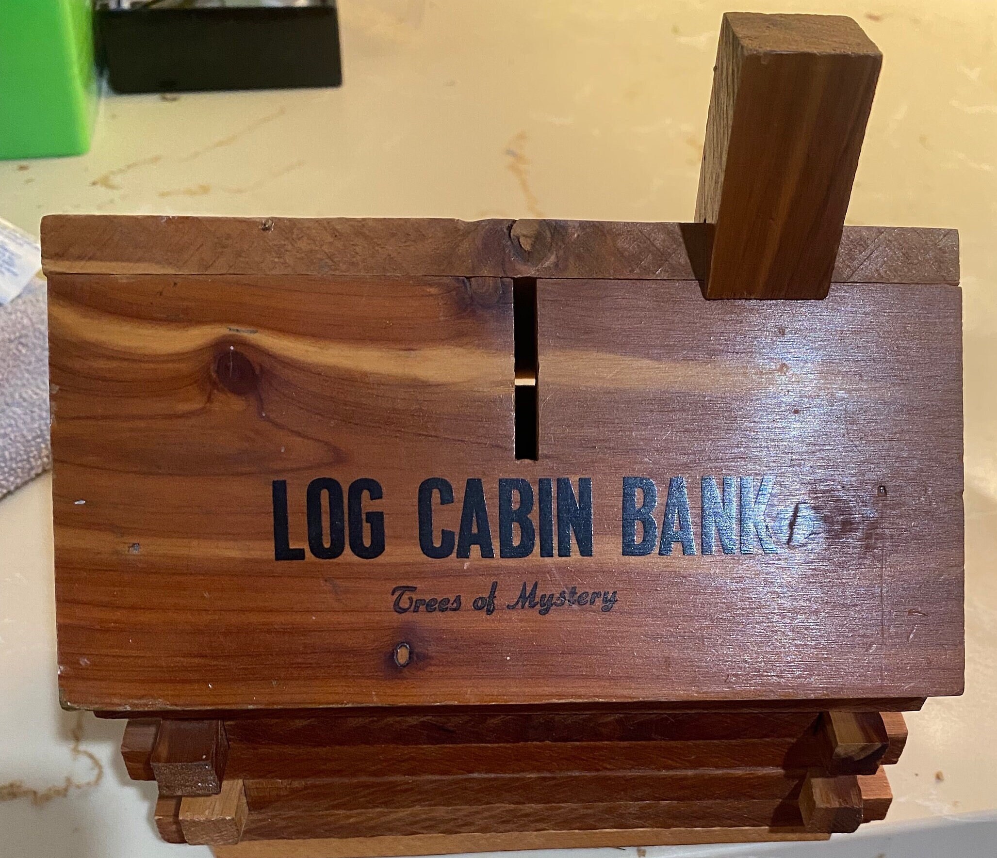 Vintage Log Cabin Cedar Bank Says trees of Mystery Great - Etsy
