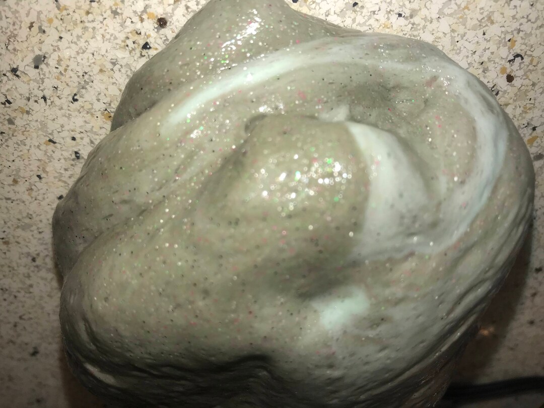 Mint Green and Grey Slime - Etsy