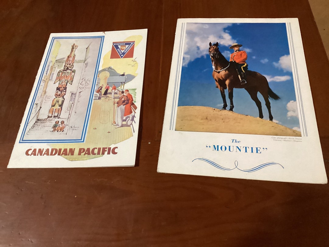 Vintage Menus Canadian Pacific Alaska Route the Dominion the Mountie - Etsy