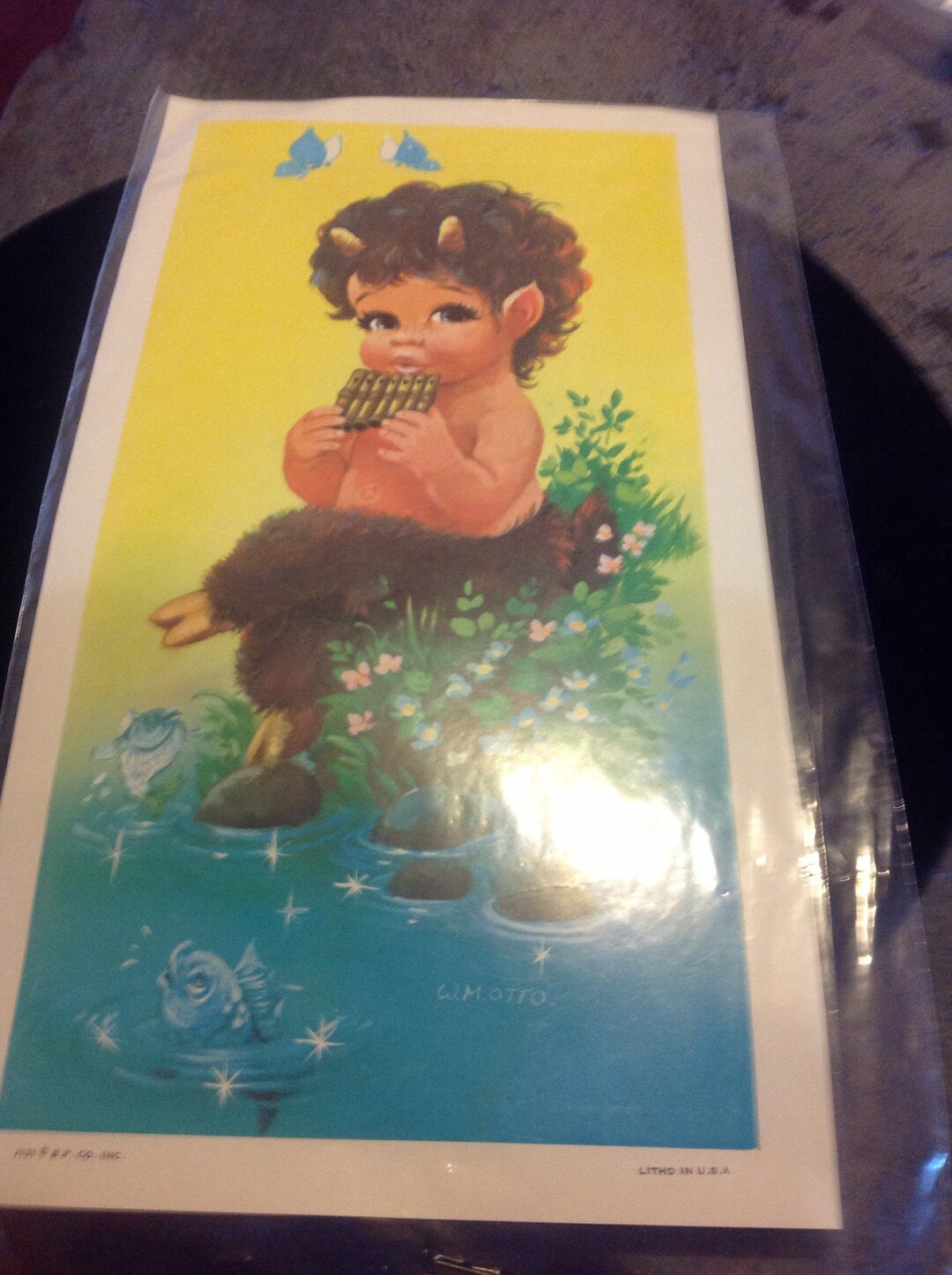 Vintage W. M. Otto Pan Print - Etsy