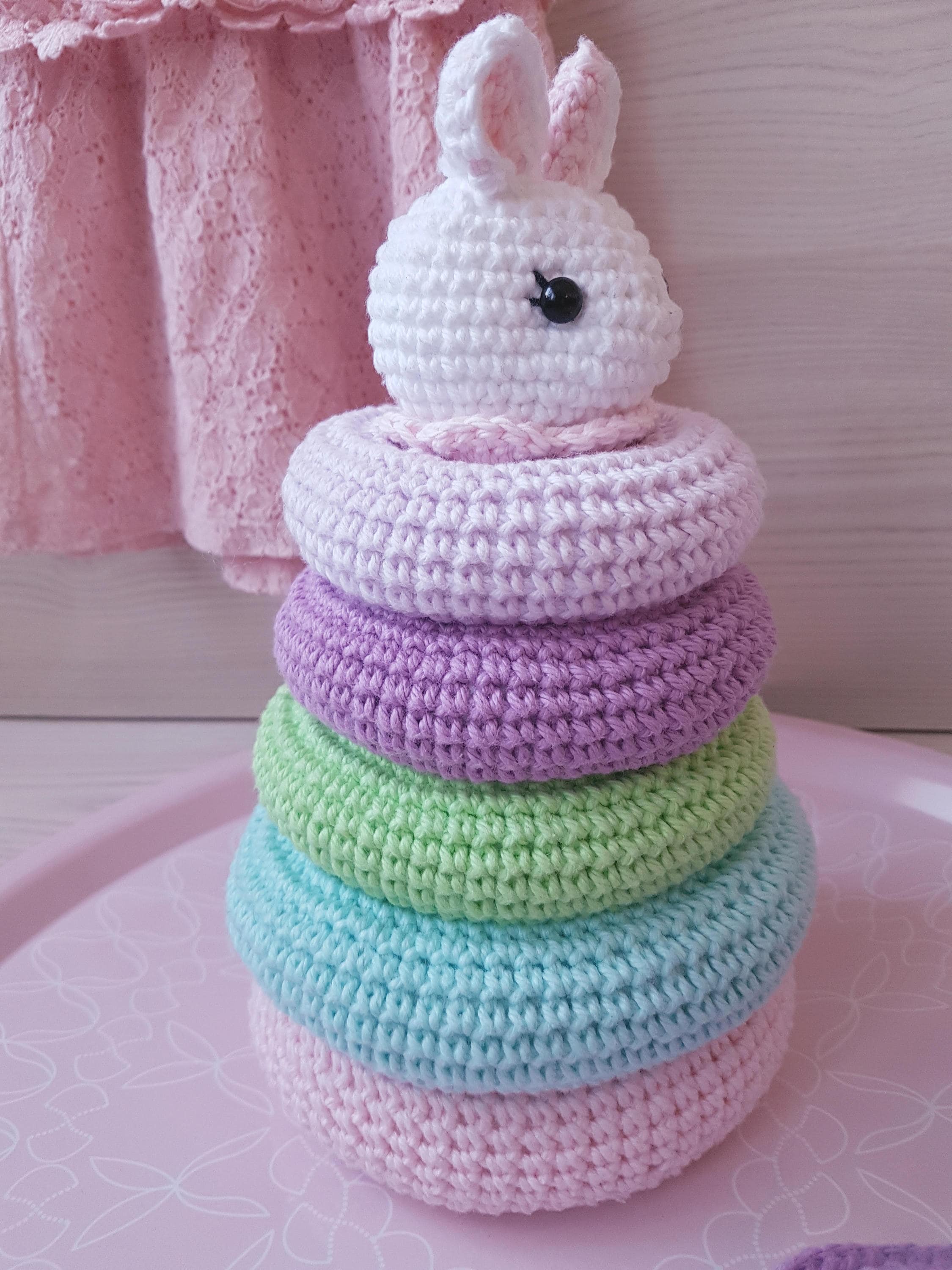 CROCHET Crochet Pattern UNICORN Stacking TOY Baby - Etsy