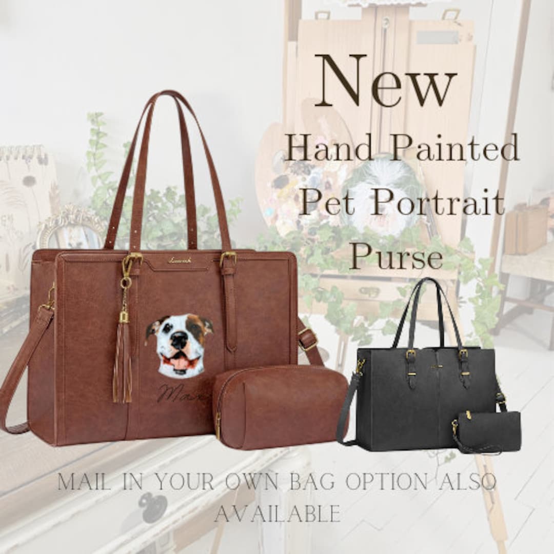 Hand Painted Pet Portrait Purses 1-4 Pets Only JAN 16TH-31ST PRE ORDER ...