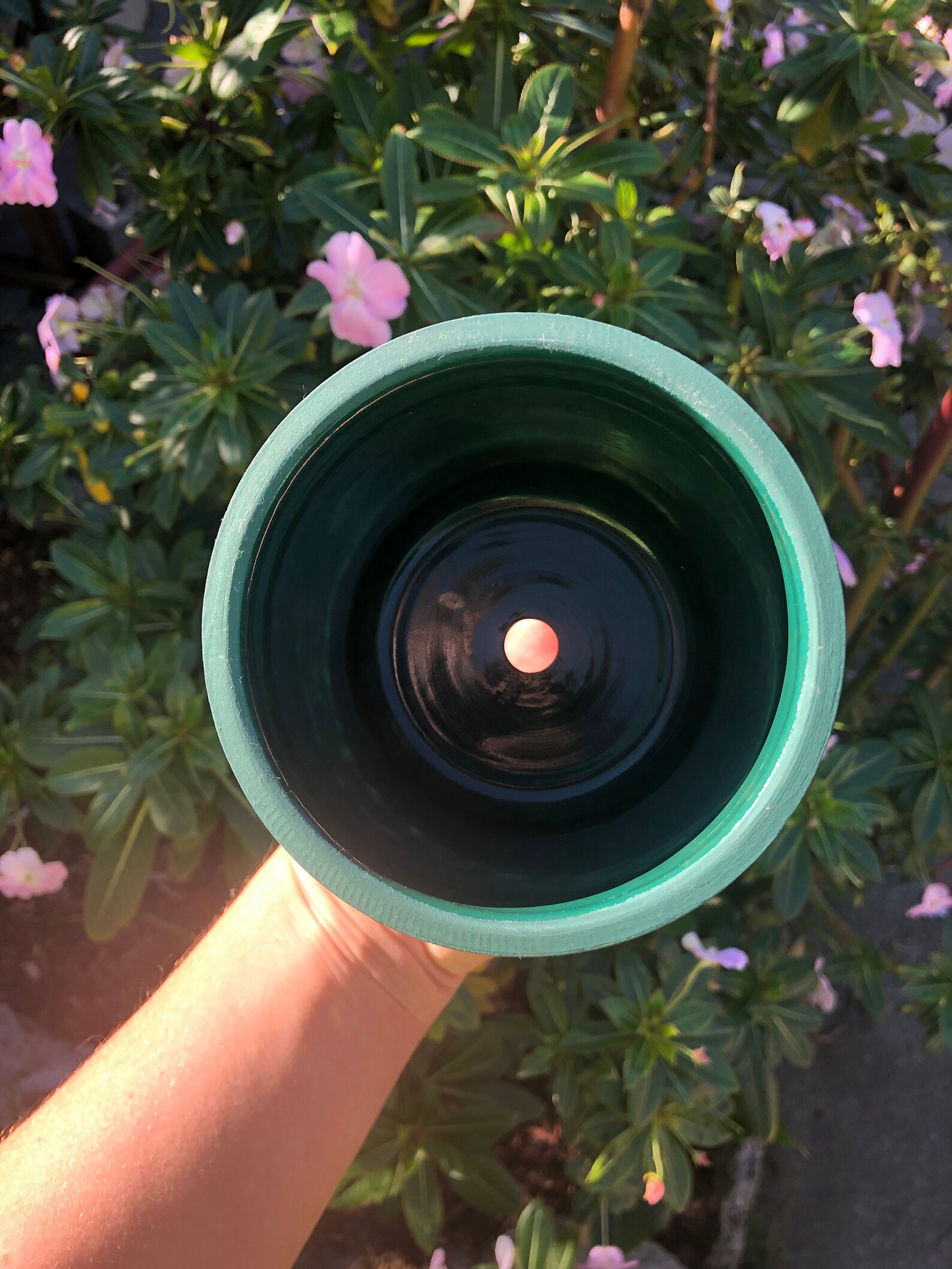 Striped Ceramic Planter MADE TO ORDER green Planter 4x4 - Etsy