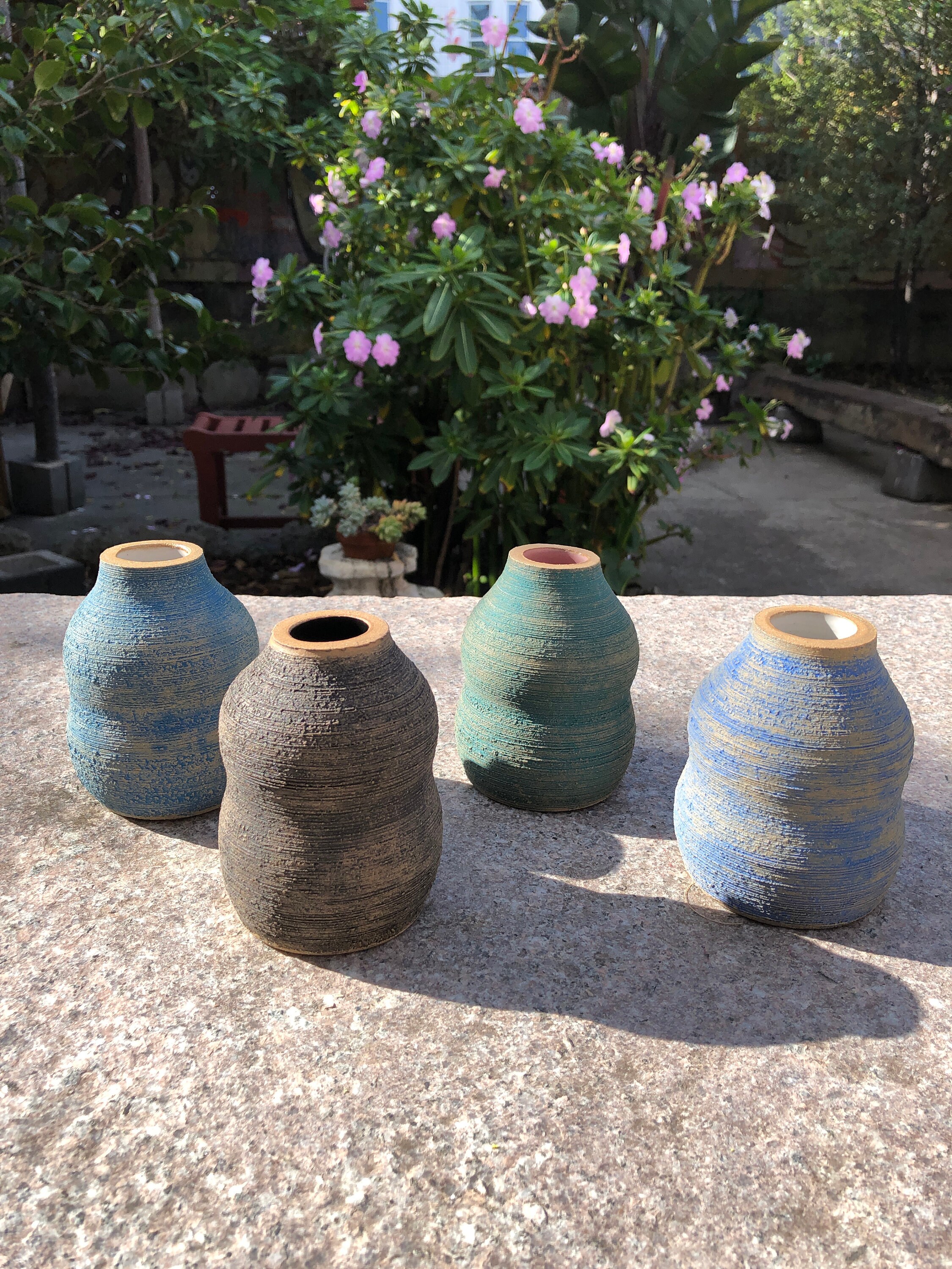 Small Textured Ceramic Bud Vase MADE TO ORDER multiple - Etsy